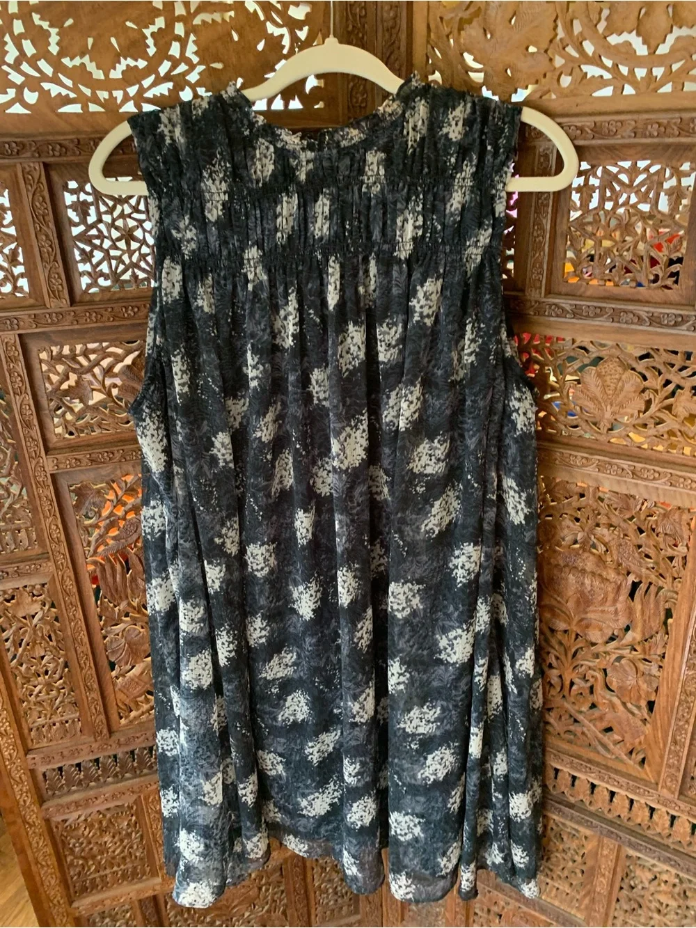 Joie | Dresses | Sleeveless Black White Patterned Tunic Dress | Poshmark